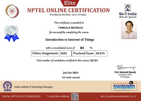 Neeraja Tankala On Linkedin Iot Nptel Continuouslearning