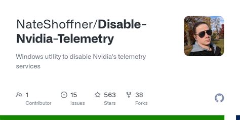 GitHub NateShoffner Disable Nvidia Telemetry Windows Utility To Disable Nvidia S Telemetry