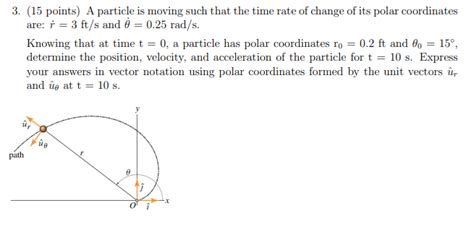Solved Points A Particle Is Moving Such That The Chegg