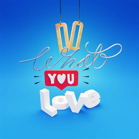 Text D Blender Love On Behance