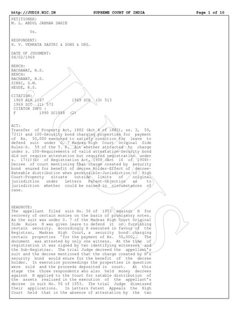Essential Conditions Of Valid Attestation Of A Document 1969 Sc Pdf Judgment Law