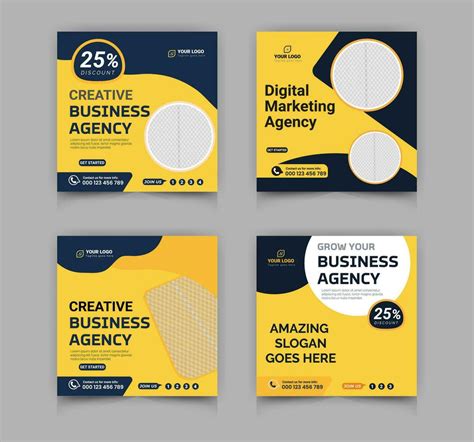 Digital Marketing Social Media Poster Template Design Corporate