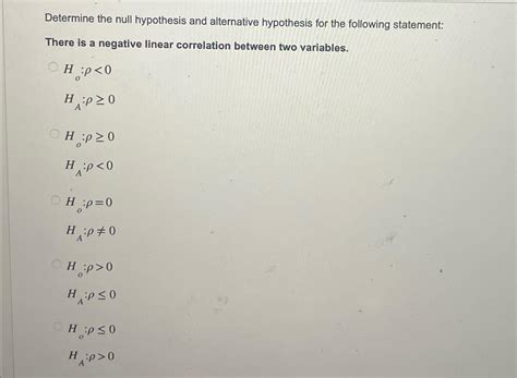 Solved Determine the null hypothesis and alternative | Chegg.com