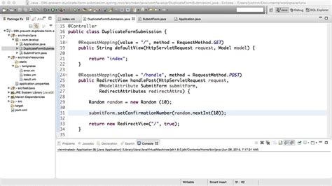 Screencast 35 Prevent Duplicate Form Submissions Spring Mvc Youtube