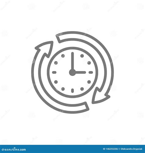 Available Services Availability 24 Hours Support Line Icon Stock Vector Illustration Of