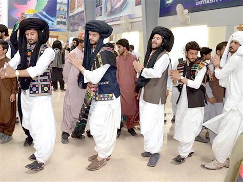 Dazzling Baloch Attire On Show On Culture Day