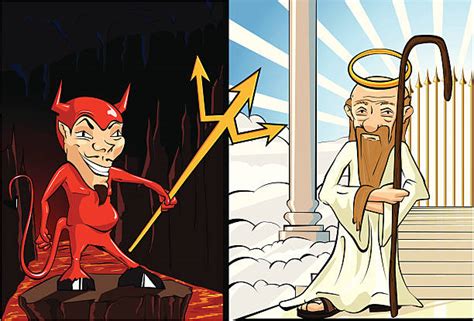 Heaven And Hell Illustrations Royalty Free Vector Graphics And Clip Art