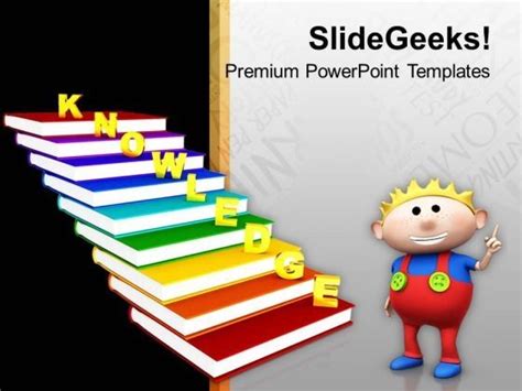 Knowledge On Books Success Powerpoint Templates Ppt Backgrounds For Slides 1212