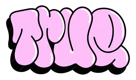 Premium Vector Graffiti Letters Bright Colored Inscriptions In The
