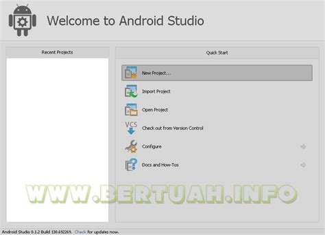 Memulai Android Studio Pembelajaran Kimia