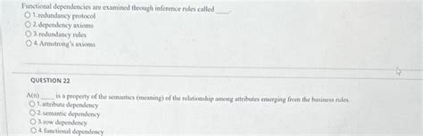 Solved Functional Dependencies Are Examined Through