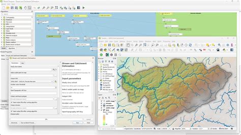 Interactively Derive Streams And Catchments In Qgis Using The Graphical
