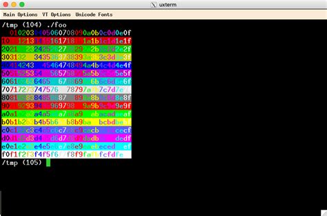 Windows Color A Color B Equivalent On Bash Terminal Unix
