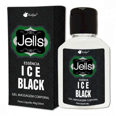 Jells Ice Gel Comestível 38gr Kalya Black Ice Sex Shop Loja Fetiches