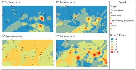 Spatial Distribution Map Of Cocoas Pollinator Population Based On Download Scientific Diagram