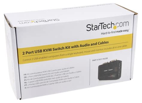 SV211KUSB StarTech Com StarTech Com 2 Port USB VGA KVM Switch 3 5 Mm Stereo 2048 X 1536