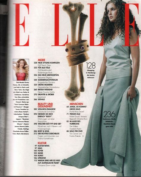 Elle German Fashion Magazine September 1998 Kirsty Hume 091820ame Mr