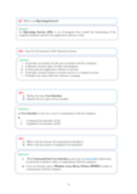 solution types and components of computer systems questions and