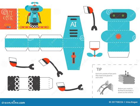 Cut And Glue Robot Toy Vector Illustration Worksheet Stock Illustration Illustration Of Glue Cut And Glue Robot Toy Vector Illustration Worksheet Stock Illustration Illustration Of Glue