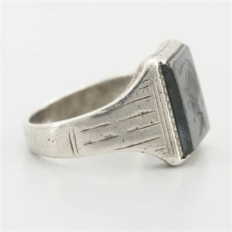 Sterling Silver Hematite Ring Ebth