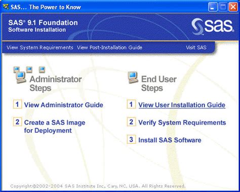 Installing Sas For Windows Sas 913 Installation Guidelines Lite Installation
