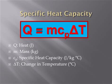 What Is A Low Specific Heat Capacity At Spencer Burley Blog