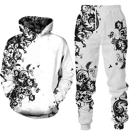 남성용 캐주얼 운동복 세트 하라주쿠 후드 스웻셔츠 스웨트 팬츠 투피스 수트 남성 의류 새로운 브랜드 패션 Aliexpress