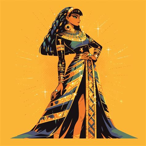 Egyptian Woman In Traditional Nubian Dancers Dress Premium Ai