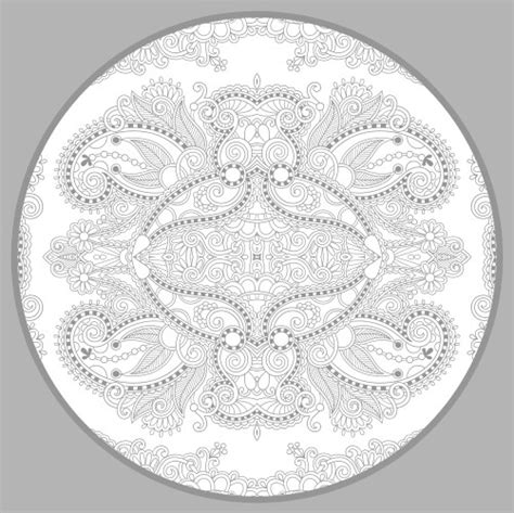 Coloring Book Page For Adults Zendala Royalty Free Vector