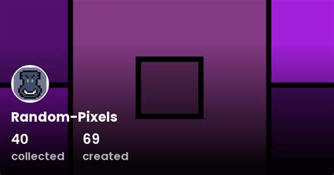 Random Pixels Profile Opensea