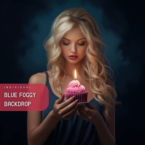 Smoke Backdrop Blue Foggy Backdrop Birthday Backdrop Maternity Backdrop Smoke Effect