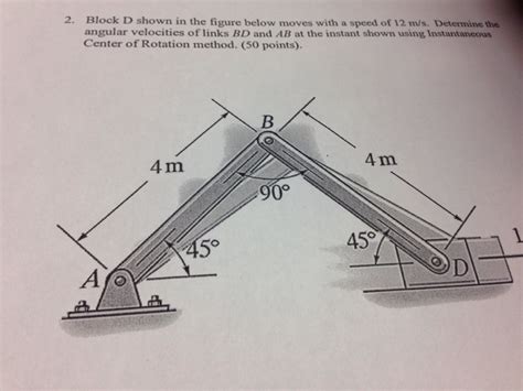 solved block d shown in the figure below moves with a speed