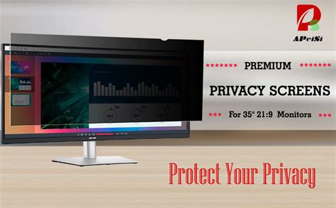 Apeisi 35 Inch Curved Computer Privacy Screen Filter For 21