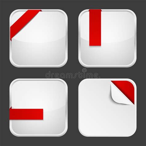 Apps Flat Design Vector Icon Set Mobile Applicatio Stock Vector