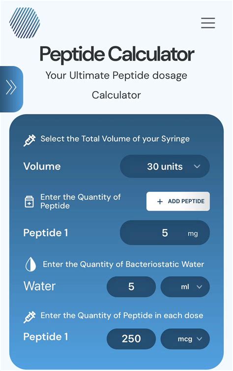 Peptide Calculator Free And Accurate Tool For Dosage And Reconstitution
