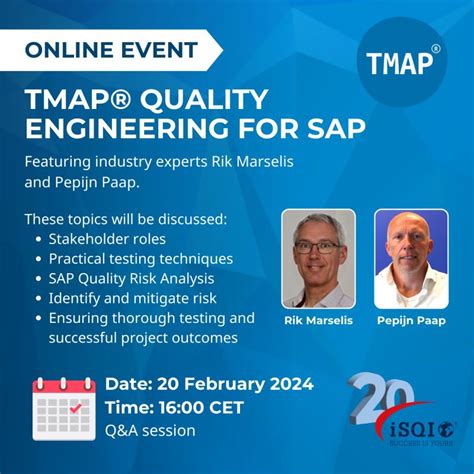 isqi group on linkedin webinar qsap tmap isqi isqicertified