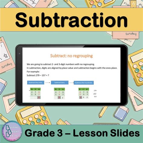 Subtraction Powerpoint Lesson Slides For 3rd Grade Regrouping Made By Teachers
