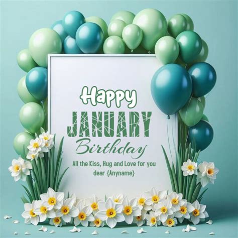 Happy Birthday January Template Postermywall