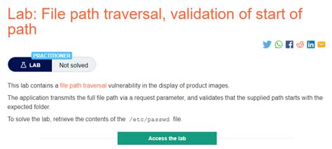 File Path Traversal Validation Of Start Of Path Portswigger Write Up