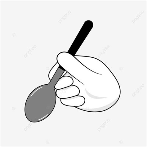 손을 잡고 숟가락 벡터 투명 배경 손 숟가락 먹는 아이콘 숟가락 Png 일러스트 및 벡터 에 대한 무료 다운로드 Pngtree