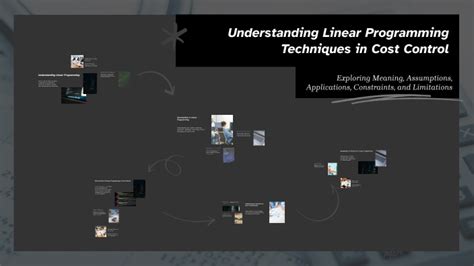 Understanding Linear Programming Techniques In Cost Control By Mandar P