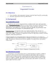 Experiment8 Sequential Circuits Doc Experiment 8 Sequential Circuits Experiment 8 Sequential