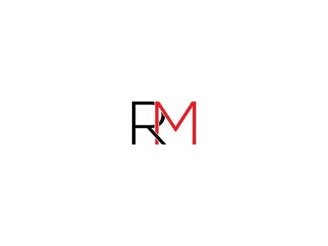 Diseño del logotipo de rm | Vector Premium