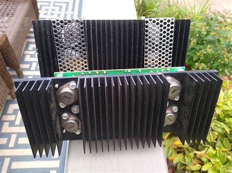 2 Ampeg B 410 Output Sections With Heatsinks Parts Or Reverb
