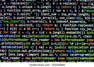 Program Source Code On Monitor Screen Stock Photo Shutterstock