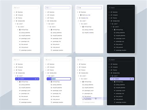 tree structure interactions by mona li on dribbble