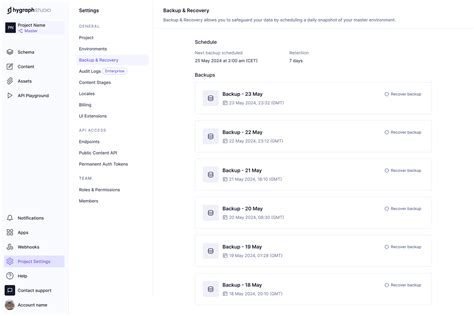 Learn How To Roll Back Your Main Environment With Backup And Recovery