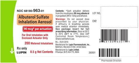 Albuterol 108 Mcg Albuterol Sulfate Inhalation Symptoms Tuqmn