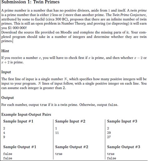 solved twin primesa prime number is a number that has no