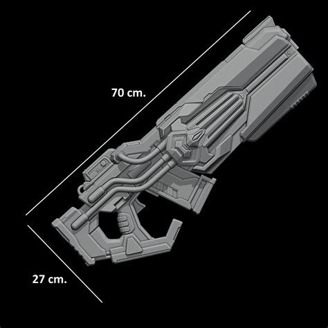 🎭 Punisher 2099 Rifle Marvel Rivals Cosplay Prop・ 3d File For 3d